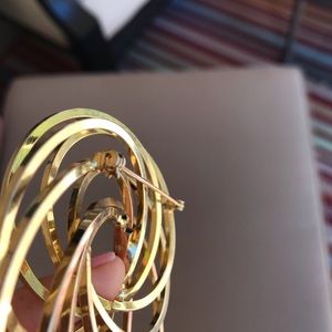 Jewelry | Vintage Gold Interlocking Large Circle Pin | Poshmark